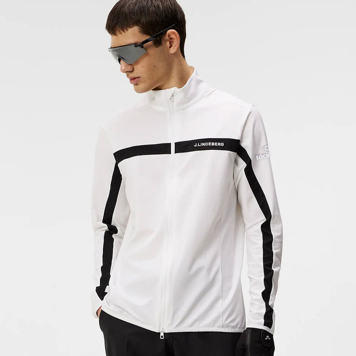 J. Lindeberg Jarvis Mid Layer - White Lockton Logo – Lockton Company Store