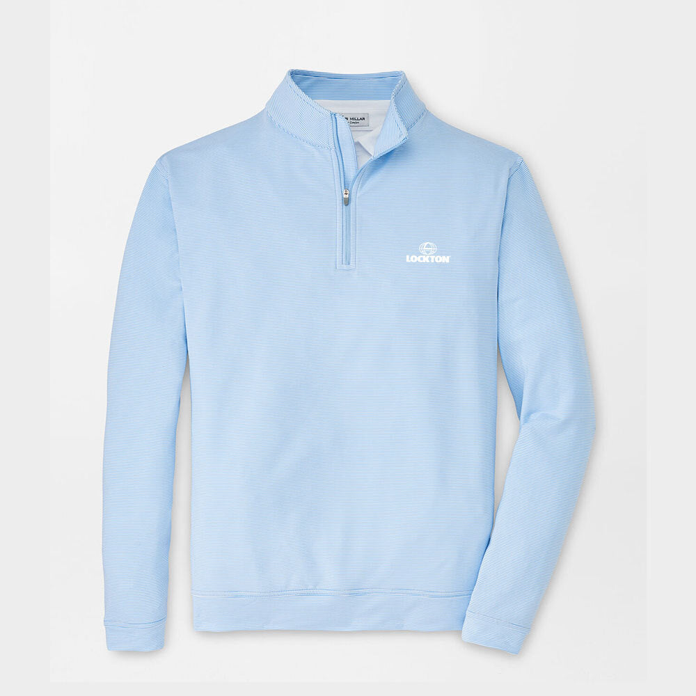 Men's Peter Millar Perth Sugar Stripe Performance Quarter-Zip – Lockton ...